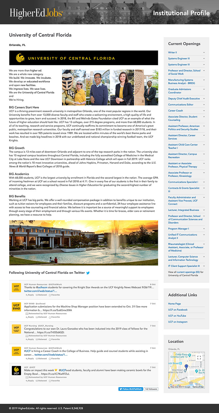 Institutional Profile - HigherEdJobs